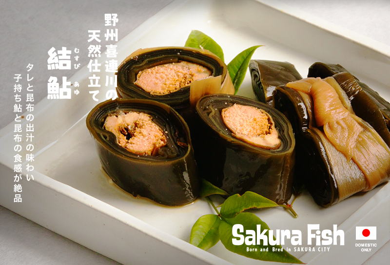 野州 喜連川の天然仕立て 結鮎 – Sakura Fish（さくらフィッシュ）